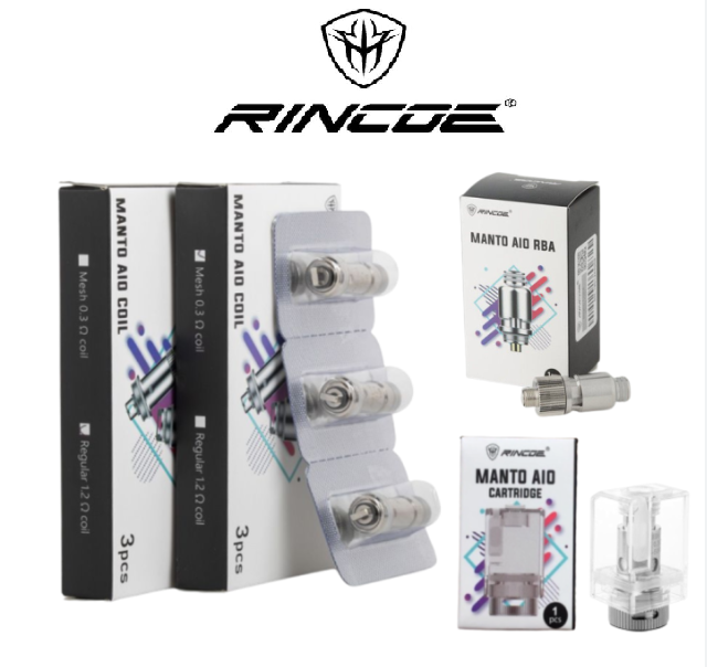 RINCOE MANTO AIO RBA / MANTO AIO CARTRIDGE / MESH SERIES COIL OCC 0.3 ...