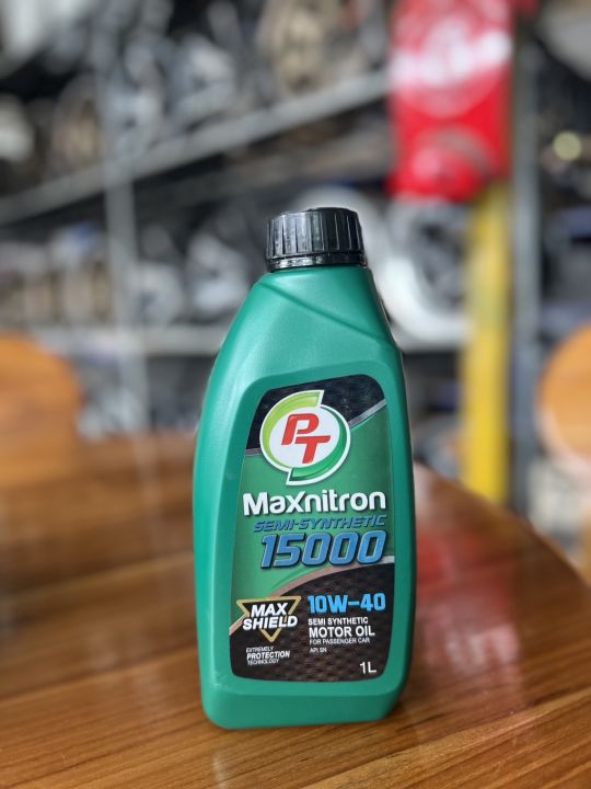PT Maxnitron Semi-Synthetic 15000 10W-40 ขนาด 1 ลิตร | Lazada.co.th