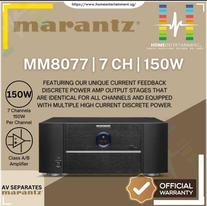 Marantz MM8077 | 7 Channel Power Amplifier with 150W [OFFICIAL WARRANTY ...