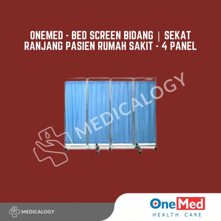 ONEMED - Bed Screen Bidang | Sekat Ranjang Pasien Rumah Sakit - 4 Panel ...