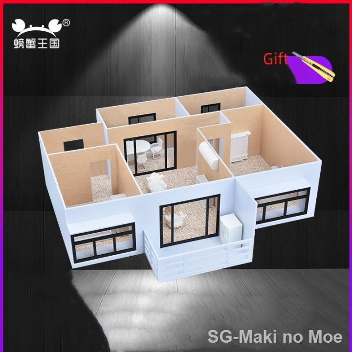 1:50 Miniature House Building DIY Prefabricated House Construction kits ...