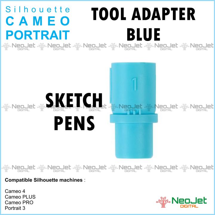 Silhouette Tool Adapter Blue Biru Mesin Cutting Silhouette Cameo 4 Plus ...