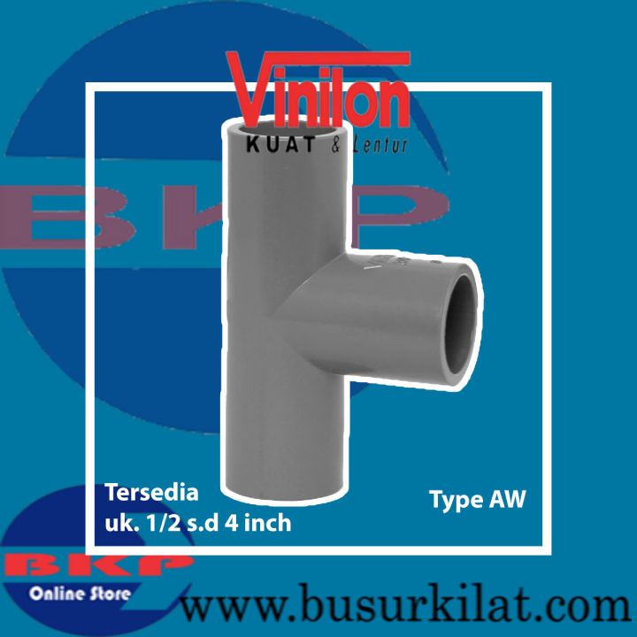 Tee 3 Inch PVC Vinilon AW / Reducer Tee AW / Sambungan Pipa | Lazada ...