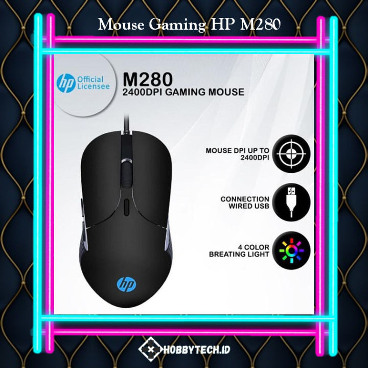 Mouse Gaming HP M280 - 2400DPI RGB Macro Programmable | Lazada Indonesia