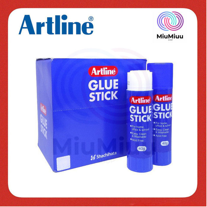 LEM KERTAS STIK BESAR 25 GR ARTLINE LEM EG-25 GLUE STICK SEKOLAH ...