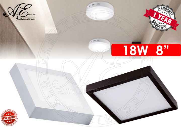 SURFACE DOWNLIGHT - 8 INCH 18W (WARM WHITE) ROUND / SQUARE - WHITE ...