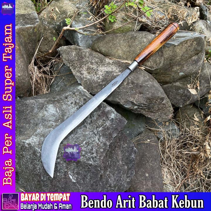 Bendo Asli Baja Per Mobil Asli Super Tajam Bendo Lengkung Gagang Kayu ...