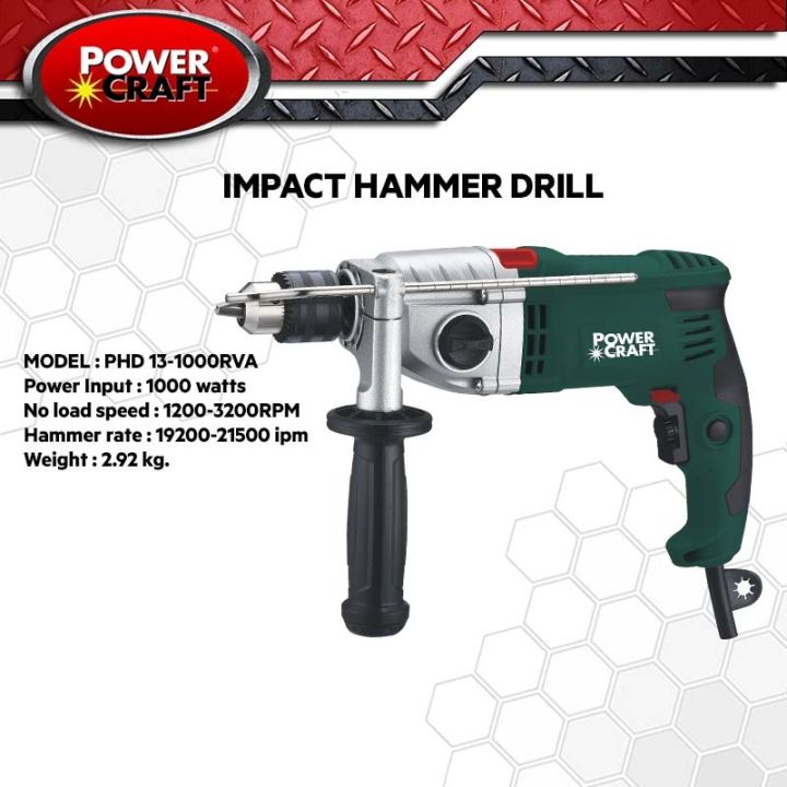 PowerCraft - Impact Hammer Drill | Lazada PH