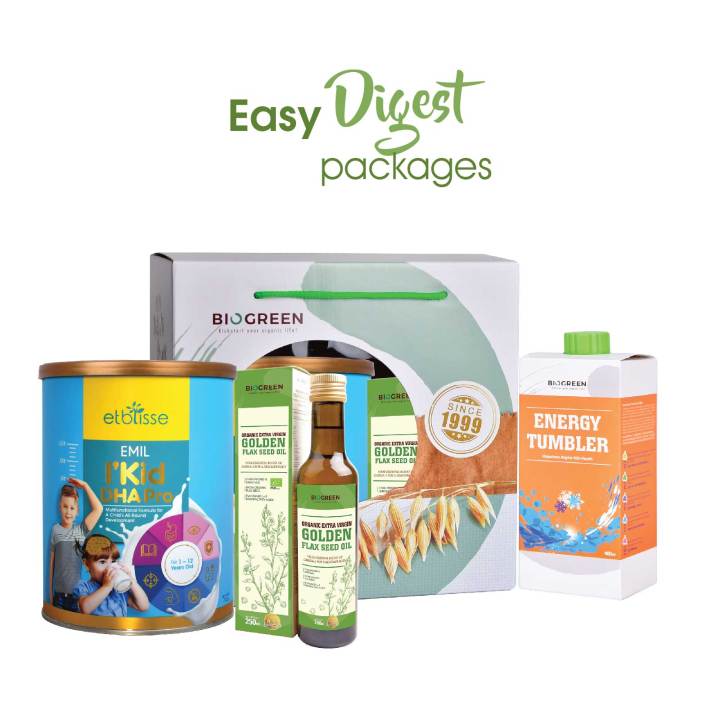 EASY DIGEST PACKAGE (EMIL I'KID DHA PRO + ORGANIC EXTRA VIRGIN GOLDEN ...