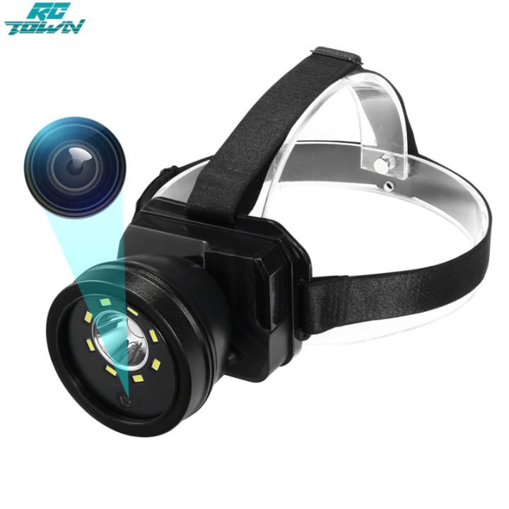 Headlamp Camera 1080P Headlamp Headlight Body Cam Rechargeable Head ...
