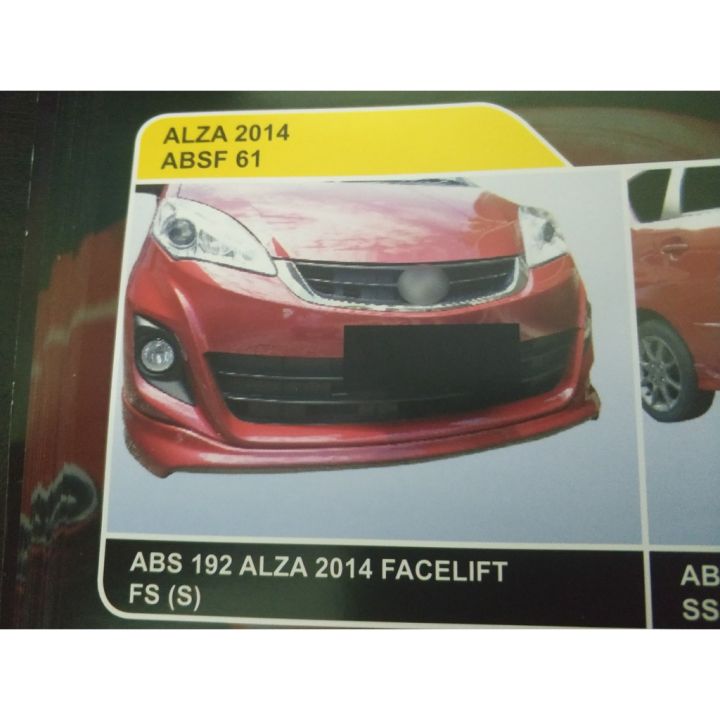 Perodua Alza 2014 fullset bodykit and spoiler | Lazada