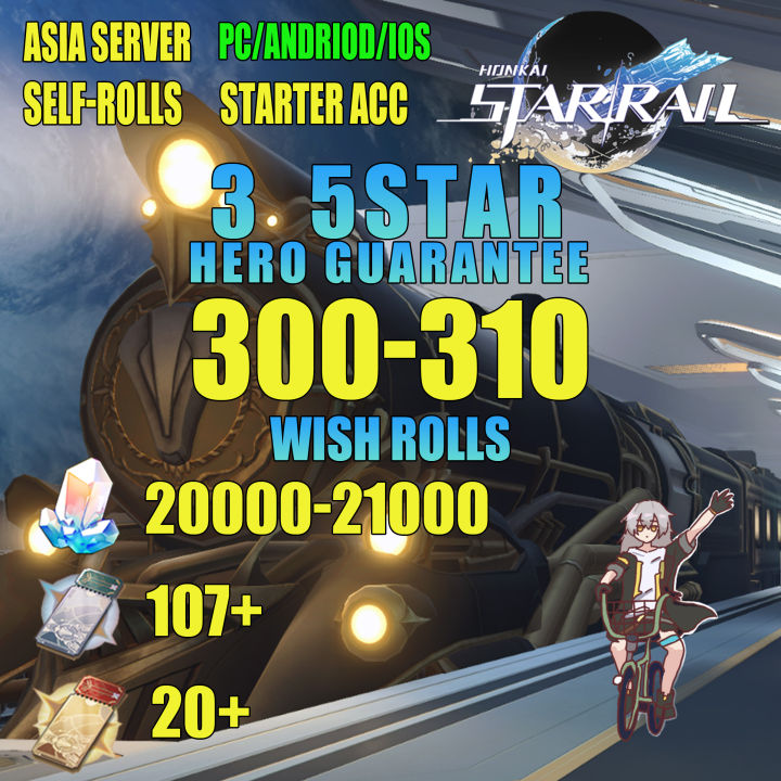 Honkai Star Rail ID Starter Account | Reroll Account Honkai Star Rail action figure | Lazada.co.th