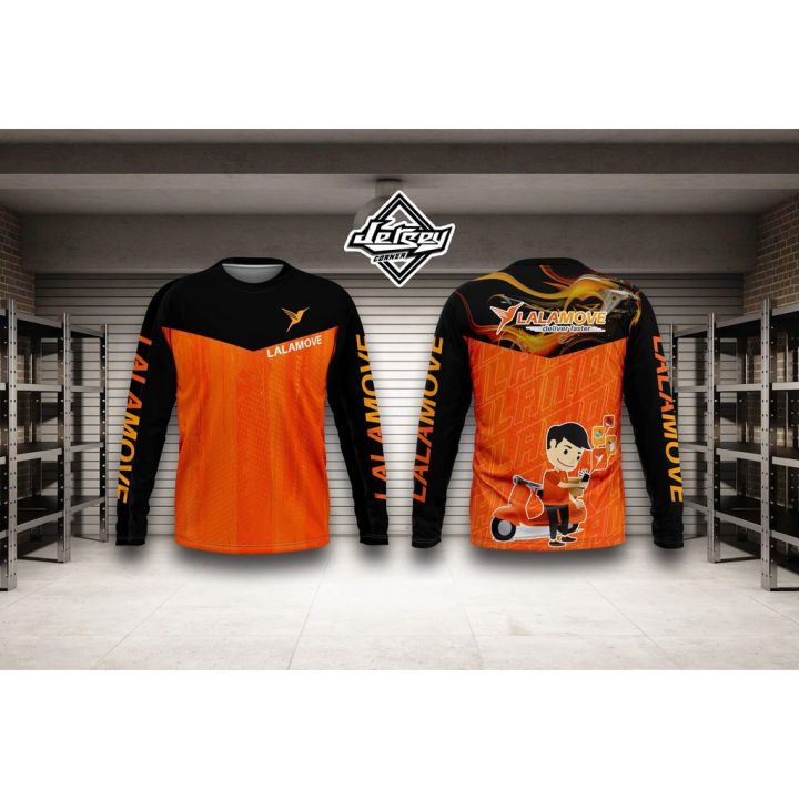 Jersey Corner LALAMOVE Motorcycle Riders Full Sublimation Long Sleeves ...