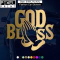 God Bless Sticker For Car Stickers And Decals Waterproof Car ...