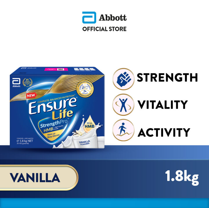 Ensure® Life StrengthProᵀᴹ Vanilla 1800g | Lazada Singapore