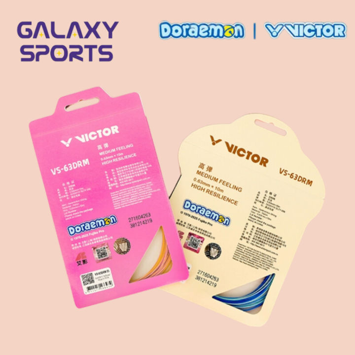 VICTOR X Doraemon Collaboration Series Badminton Racket String VS-63DRM ...