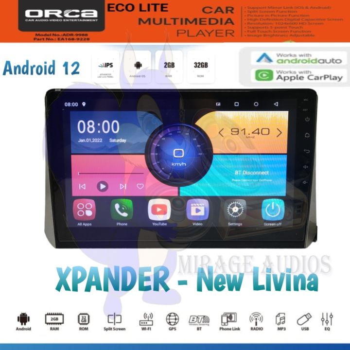 Head Unit Android Orca Eco Lite Xpander New Livina 9 inch - 10 inch pnp ...
