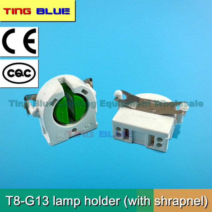 (10pcs) home lamp tube lighting holder T8LED lamp holder fluorescent ...