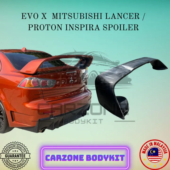 EVO X MITSUBISHI LANCER / PROTON INSPIRA SPOILER BODYKIT (FRP) | Lazada