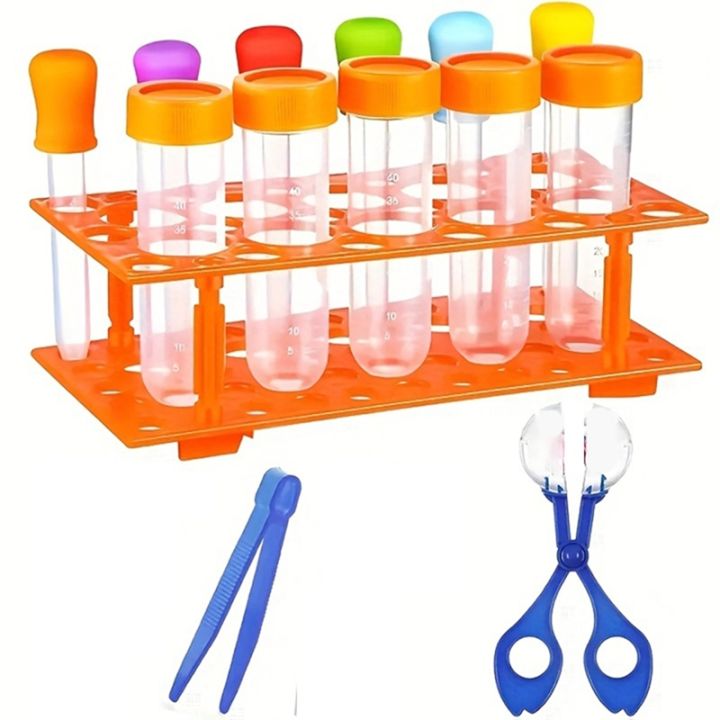 Extra Large Test Tubes, Colored Silicone Droppers, Orange Storage Boxes ...