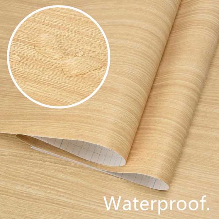 Natural Maple Wood Grain Peel & Stick Wallpaper 40cmx3m for Cabinets ...