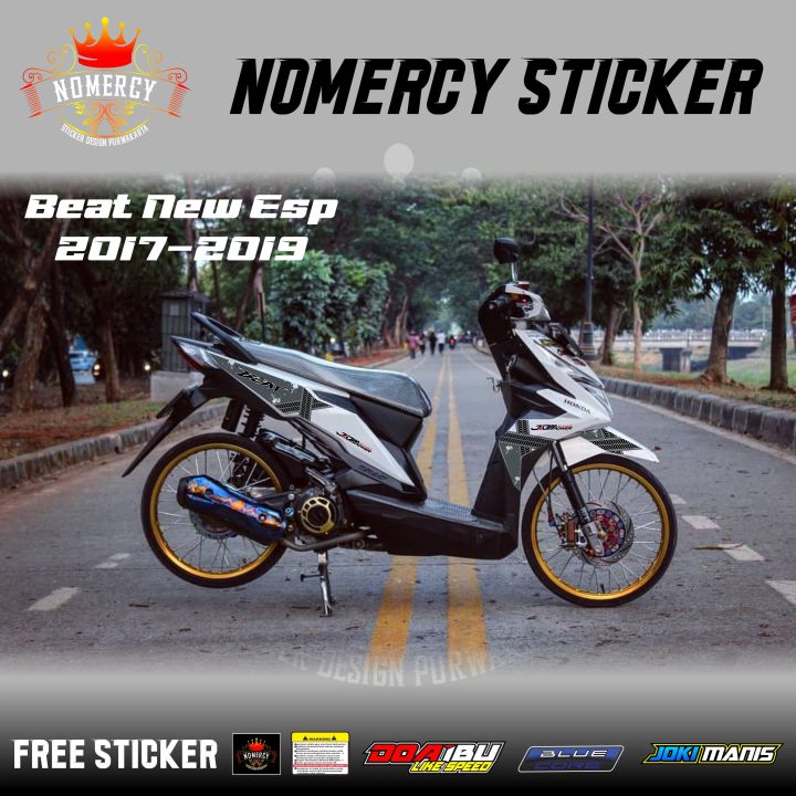 Striping Sticker Motor Beat Esp Motif track | Lazada Indonesia