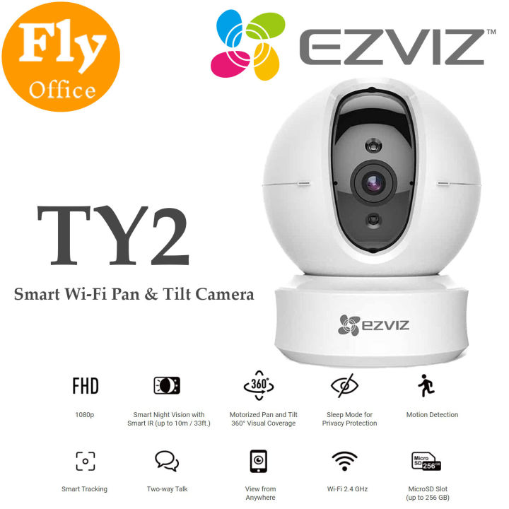 Ezviz TY2 1080P (2MP) Full HD Resolution Pan & Tilt Wireless Security ...