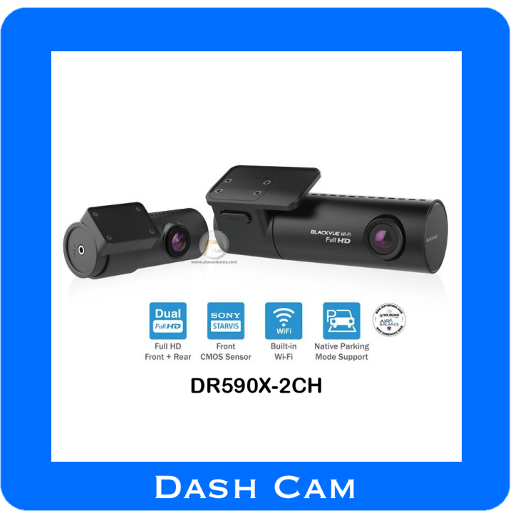 BlackVue DR590X-2CH Full HD WiFi Car Front + Rear Dashcam DVR with Sony STARVIS [Original ...