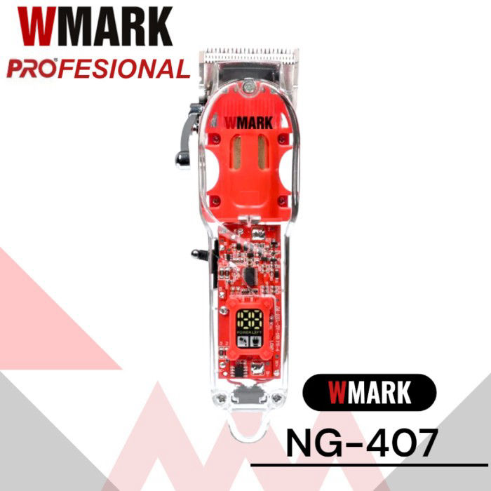 Wmark NG-407 Taper Hair Clipper 6500RPM 2600MAH Mesin Cukur Elektrik NG 407 | Lazada Indonesia