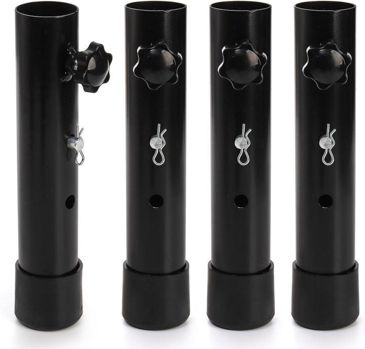 WUWEOT 4 Pack Table Leg Extenders, Adjustable Folding Table Leg Risers ...