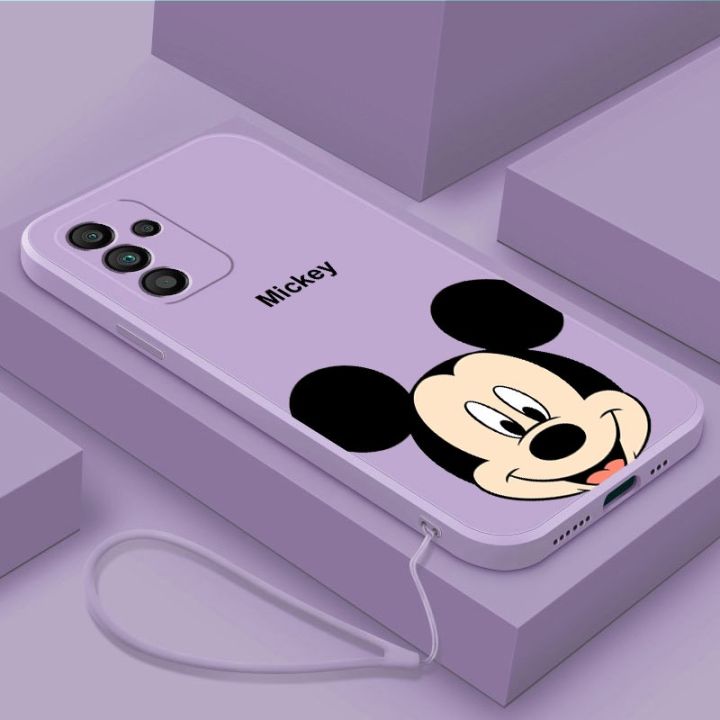 Samsung Galaxy A55 A35 5G A05s A05 M34 M15 5G Luxury Cute Mickey Mouse Casing Matte Liquid ...