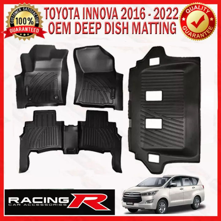 Toyota Innova 2016 to 2024 OEM/EXCELLENT Deep Dish Matting High Quality ...