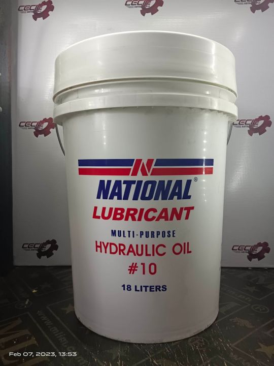 National Hydraulic Oil 10 Multi-Purpose 18 Liters 1 Pail | Lazada PH