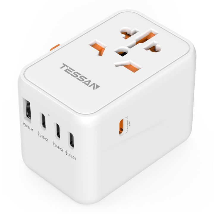 TESSAN 65W GaN Universal Travel Adapter พร้อมพอร์ต USB Type-C ชาร์จไฟ ...