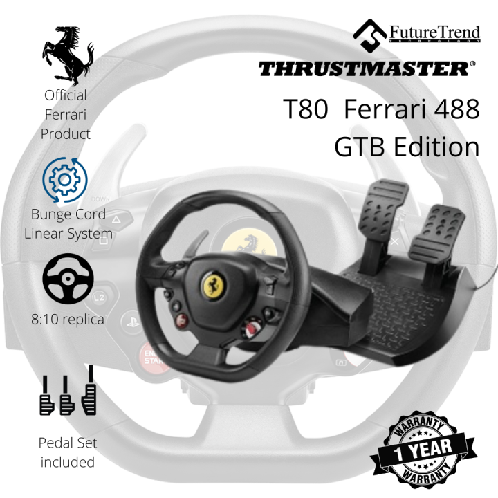 Thrustmaster T80 Ferrari 488 GTB Edition | Lazada