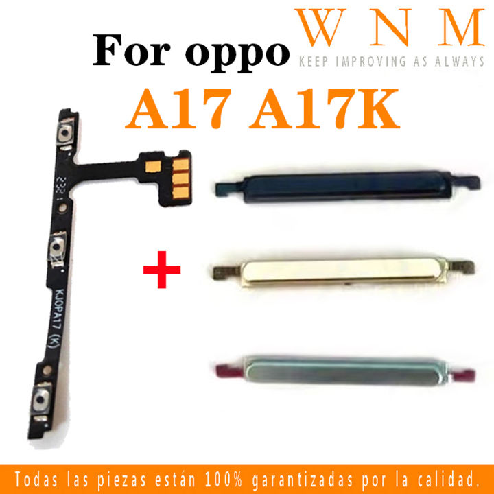 New For oppo A17 A17K Power button flex on / off Switch Button Side Key Volume Up Down Flex ...