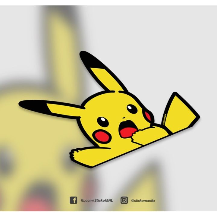 Sticko Manila : Pokemon - Pikachu (Peeker) | Lazada PH