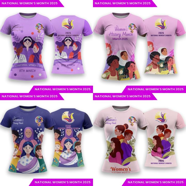 2025 National Women's Month T-shirt Fully Sublimation GAD Women's T ...