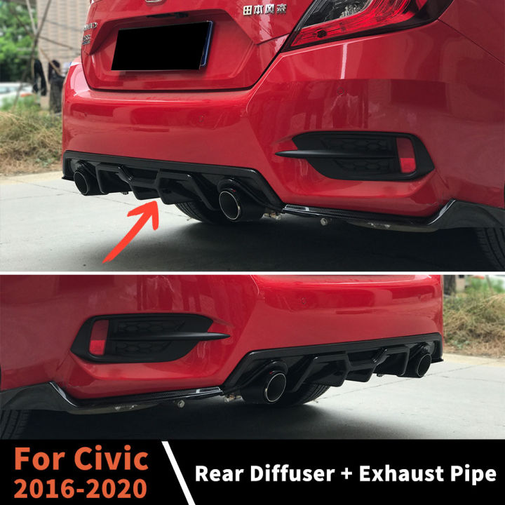 Wide Body Protection Rear Bumper Diffuser Lip Deflector Spoiler Bumper ...