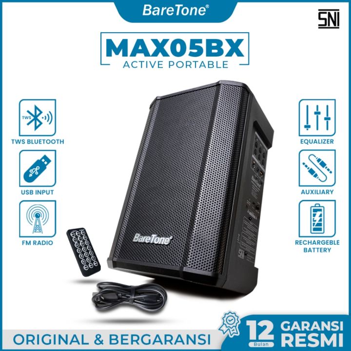 Baretone MAX-05BX 5" Mini Portable Speaker | Lazada