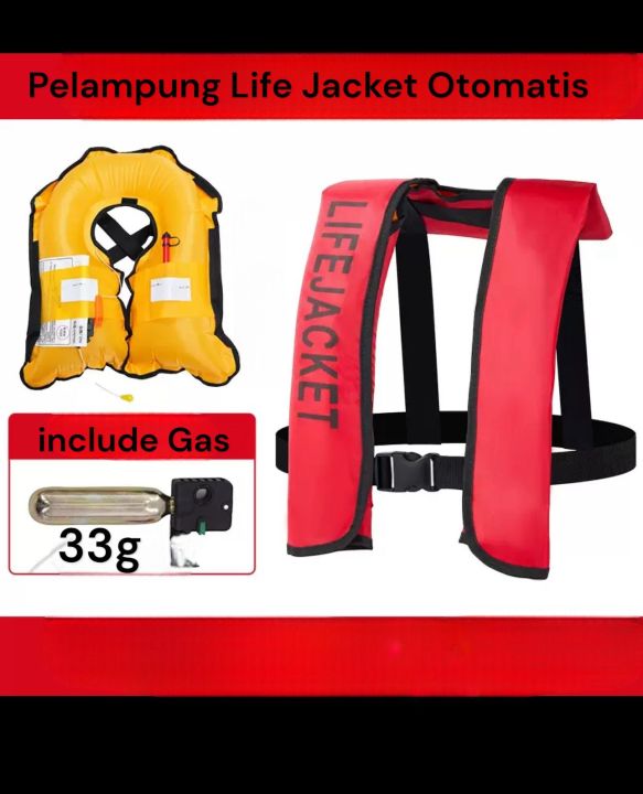 INFLATABLE LIFE JACKET PELAMPUNG GAS CO2 AUTOMATIC | Lazada Indonesia
