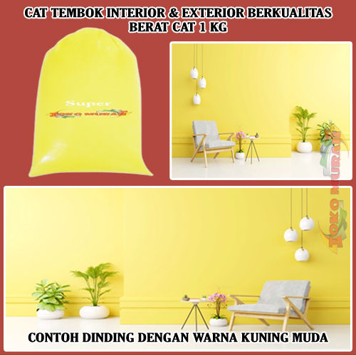 cat tembok kiloan warna kuning lemon | Lazada Indonesia