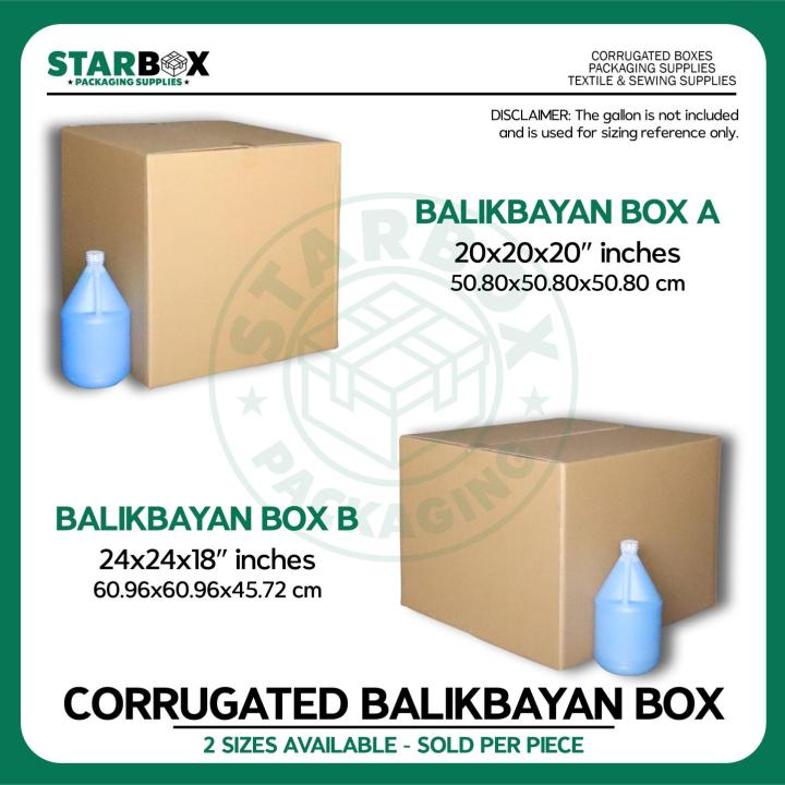STARBOX (Sold Per Piece) Corrugated Balikbayan Box RSC Box large Boxes ...