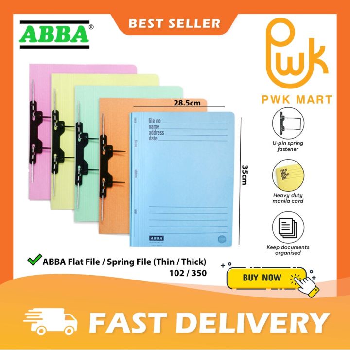 ABBA Manila Spring Flat File/Manila Fail Kertas/File Filing/350(UP ...