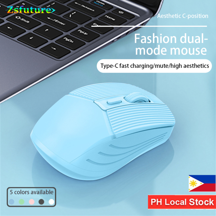 【Local Stock】Multi-color Wireless Mouse With Rechargeable Bluetooth And ...