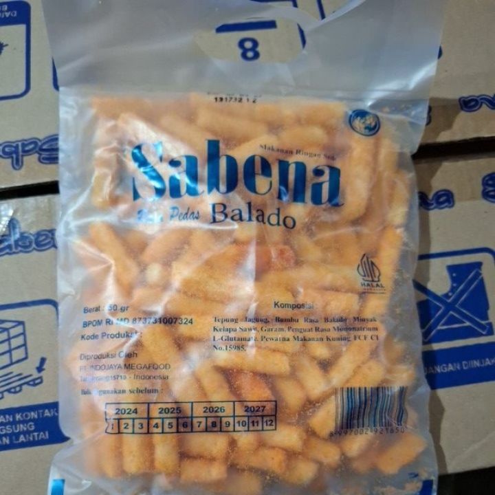 SABENA BALADO SNACK 1 pack isi 50 GR X 10 BUNGKUS | Lazada Indonesia