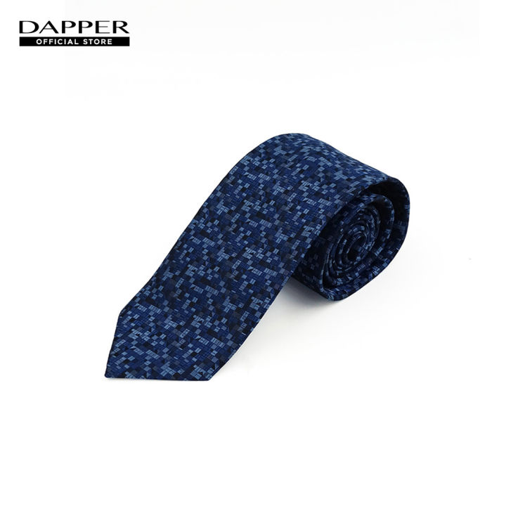 DAPPER เนคไท 7.5 cm Geometric Jacquard Tie สีกรมท่า | Lazada.co.th