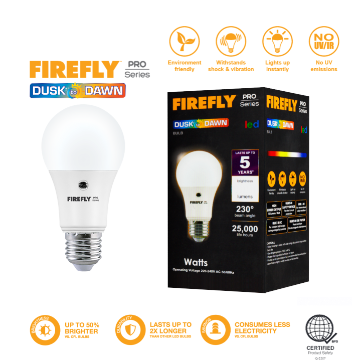 Firefly Pro Series Light Emitting Diode LED Dusk to Dawn Bulb | Lazada PH