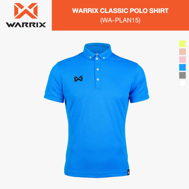 เสื้อโปโล เบสิค แขนสั้น WARRIX CLASSIC POLO SHIRT (WA-PLAN15) | Lazada ...