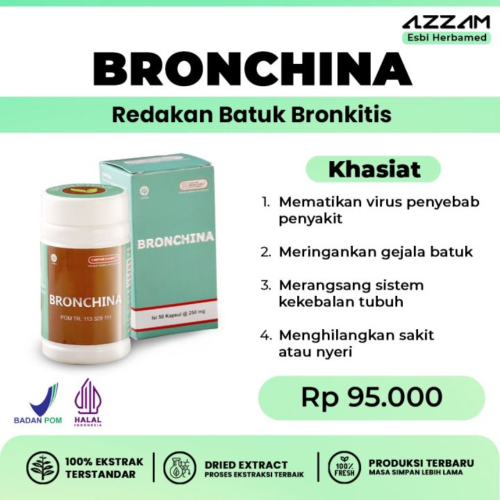 Esbi Bronchina Obat Herbal Sinusitis Batuk Pneumonia Asma Bronkitis ...